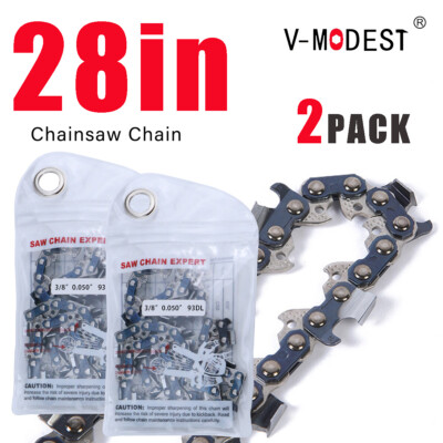 2 Pack Replace Husqvarna X-CUT C83 28" Chainsaw Chain 3/8" .050" 93DL ...