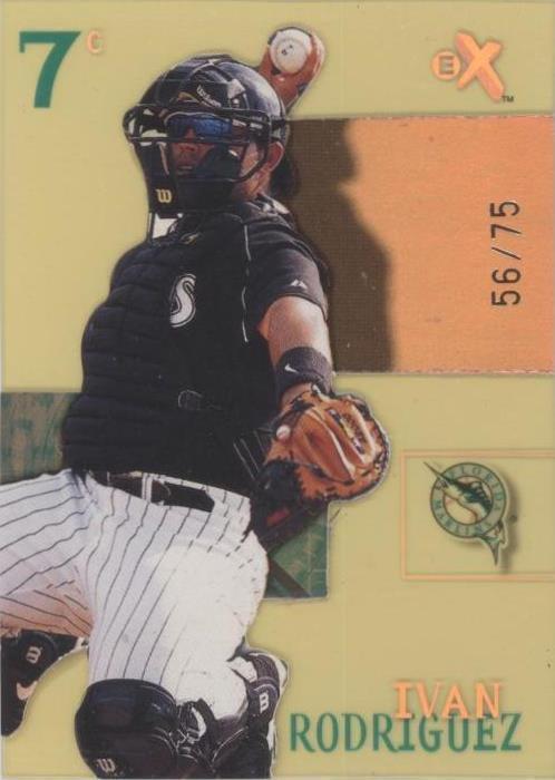 2003 EX - Ivan Rodriguez #28 Essential Credentials Future /75 for sale ...