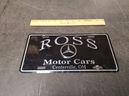 Vintage license plate ROSS MOTOR CARS Original metal | eBay