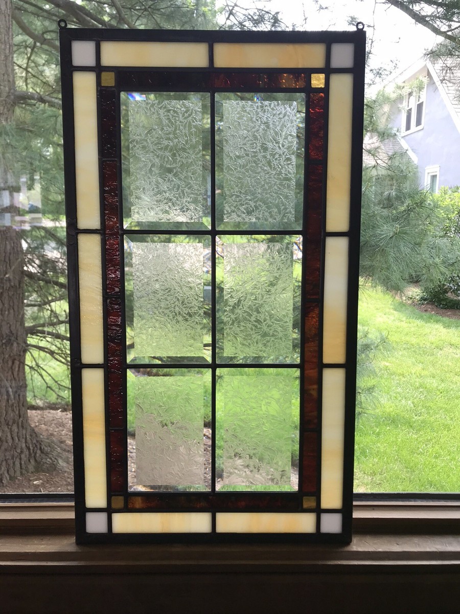 Craftsman Style Stained Glass Panels