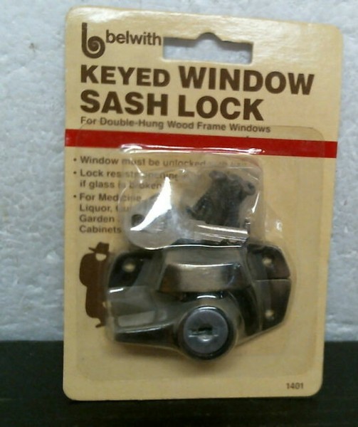 Belwith Keyed Window Sash Lock 1401 Double Hung Wood Frame Windows for ...