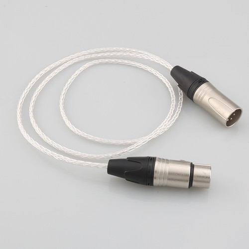 4Pin XLR Male to Female 8Core 5N PCOCC Audio Cord HiFi Headphone ...