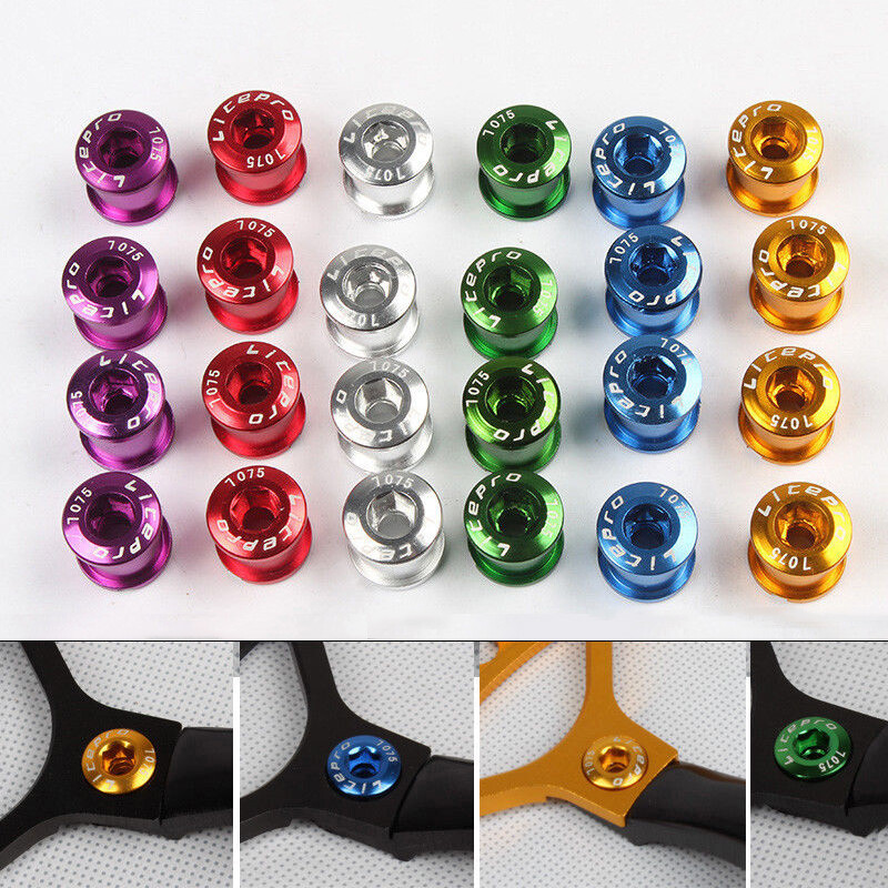 Litepro 4/5PCS Single & Double Chainring Bolts MTB Road Bike Crankset ...