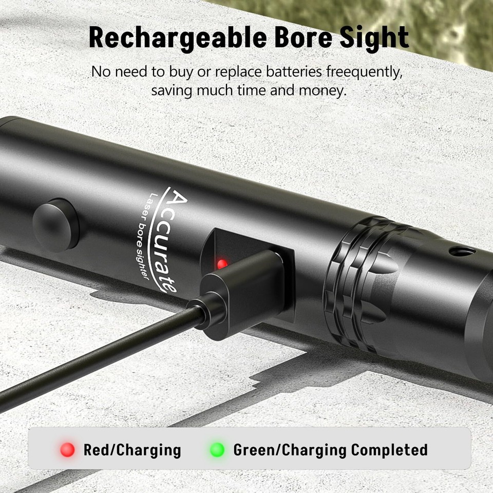 Professional Green Laser Bore Sight Kit .17-12GA Calibers Upgraded Bore ...