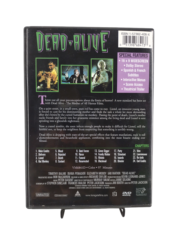 Dead Alive (DVD, 1998, Unrated Version) Very Good 31398684138 | eBay