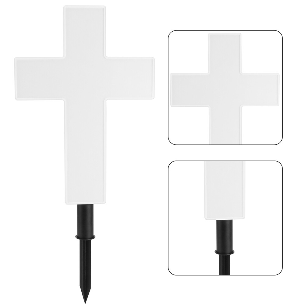 Pathway Garden Decor Gift Solar Powered Grave Light Led Landscaping ...