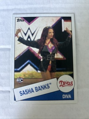 2015 Topps Heritage WWE / AEW #109 Sasha Banks Rookie Card | eBay