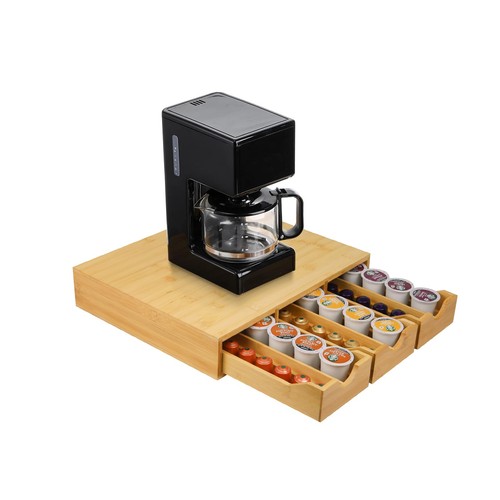 K Cup Holder Organizer, 3 Drawers Coffee Pod Holder for 35 K Cups or 54 ...