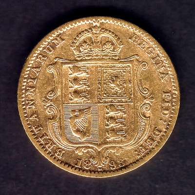 Australia. 1893 Melbourne - Jubilee Head - Half Sovereign. Trace Lustre ...
