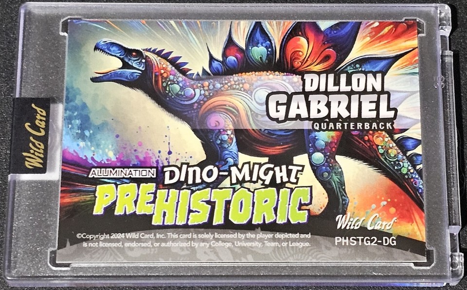 2024 Wild Card Prehistoric Dino-Might Dillon Gabriel #'d 1/3 - #PHSTG2 ...