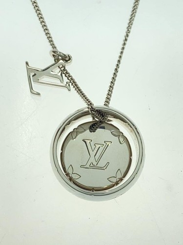 LOUIS VUITTON Necklace Ring Monogram_Monogram_SLV Plated Men's With SLV ...