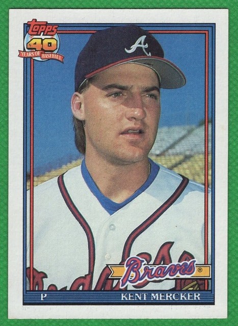 1991 Topps - #772 Kent Mercker for sale online | eBay