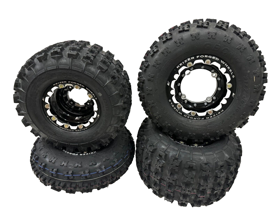 Keizer Beadlock Rims GBC XC Master Tires Banshee YFZ450 YFZ450R Raptor ...