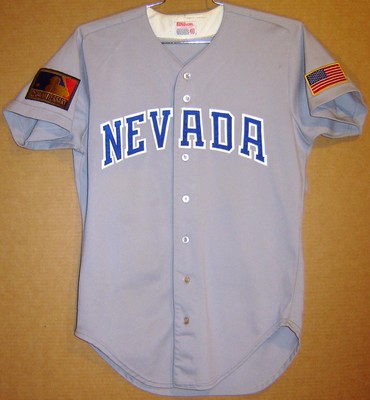 NEVADA WOLFPACK at RENO GAME WORN ROAD #4 COLLEGE BASEBALL Size 40 ...