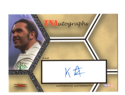 TNA Kaz Kazarian 2008 Tristar Impact Silver Authentic Autograph Card | eBay