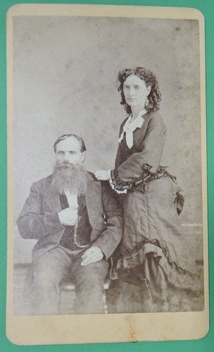 1860's CDV-COUPLE-LADY & MAN W/BEARD-LAMOREUX CHAMPION PHOTOGRAPHER ...