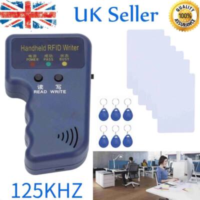 Handheld RFID ID Card Copier Key Reader Writer Duplicator 125KHz+ 6 ...