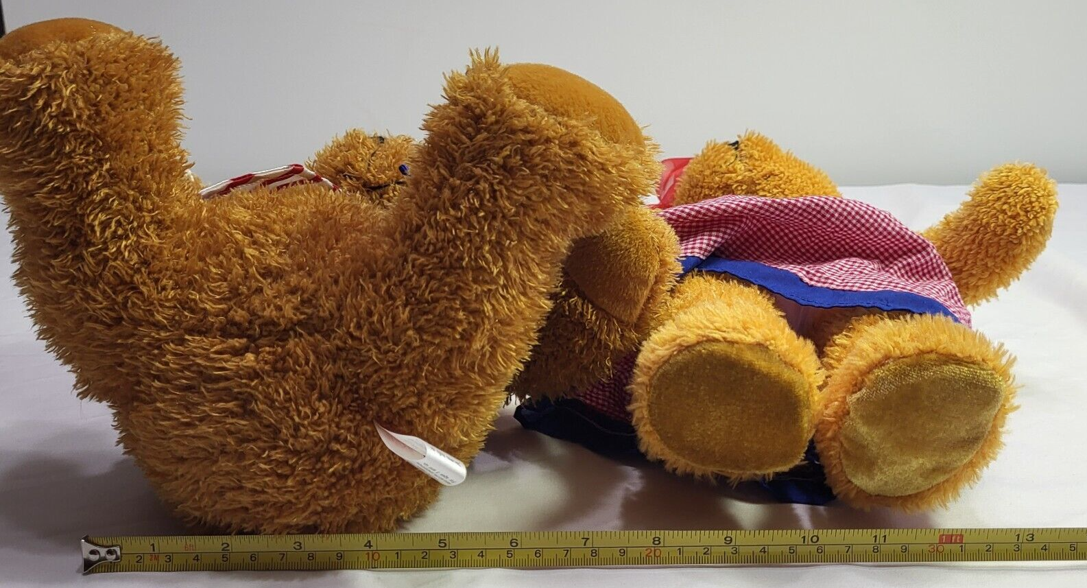 Patriotic American Flag Plush Bear Couple 2007 Coinstar Entertainment ...