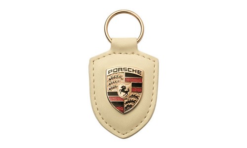 Genuine Porsche Crest Keyring Key Chain Leather Multiple Colors | eBay