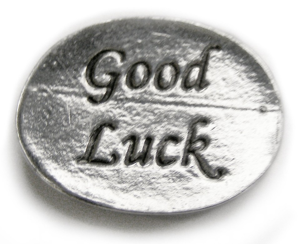 Basic Spirit 4 Leaf Clover / Good Luck Pocket Token (Coin) Handcrafted ...