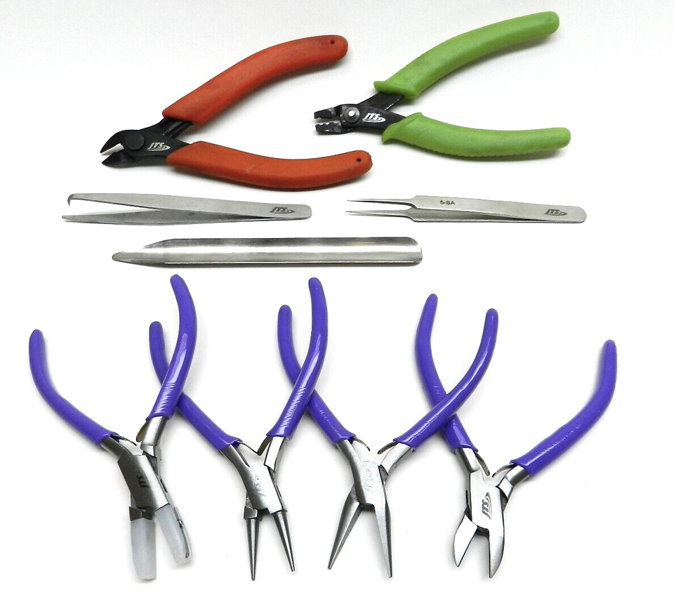 SUPERIOR BEADER’S Tool Kit Jewelry Making Beading Tools Set of 9 Bead ...