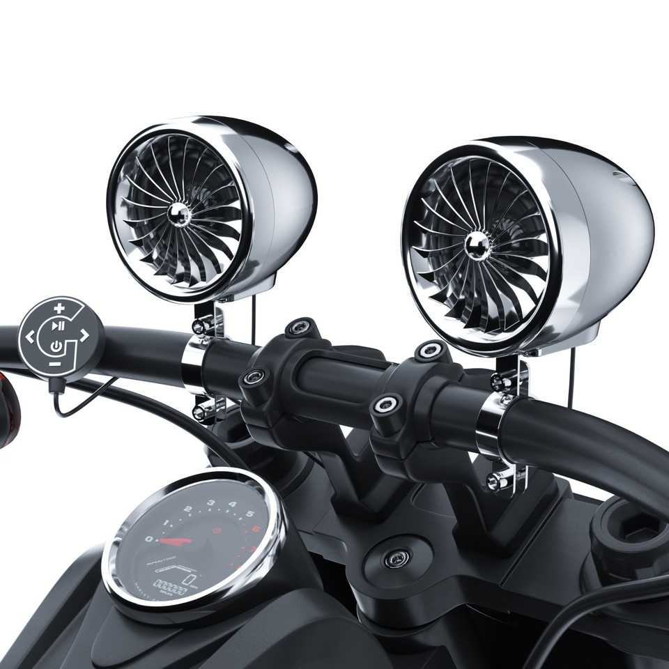 Waterproof Bluetooth Motorcycle Stereo Speakers Audio Radio System ATV ...