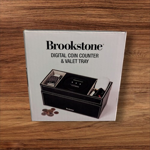 Brookstone Digital Coin Counter & Valet Tray with LCD Display 3 ...