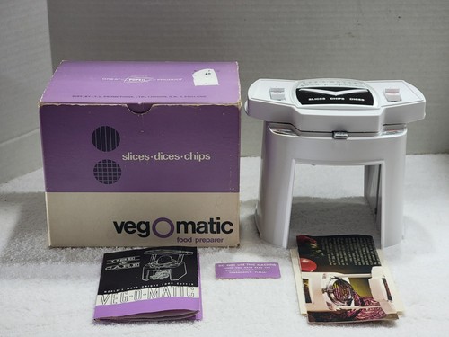 VEG-O-MATIC POPEIL FOOD PREPARER VEGETABLE CHOPPER CUTTER DATED 1969 IN ...