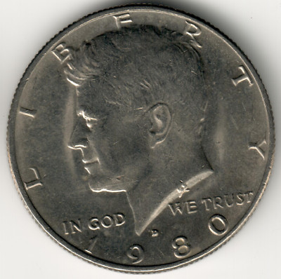 USA - 1980D - Kennedy ½ Dollar - #4620 | eBay