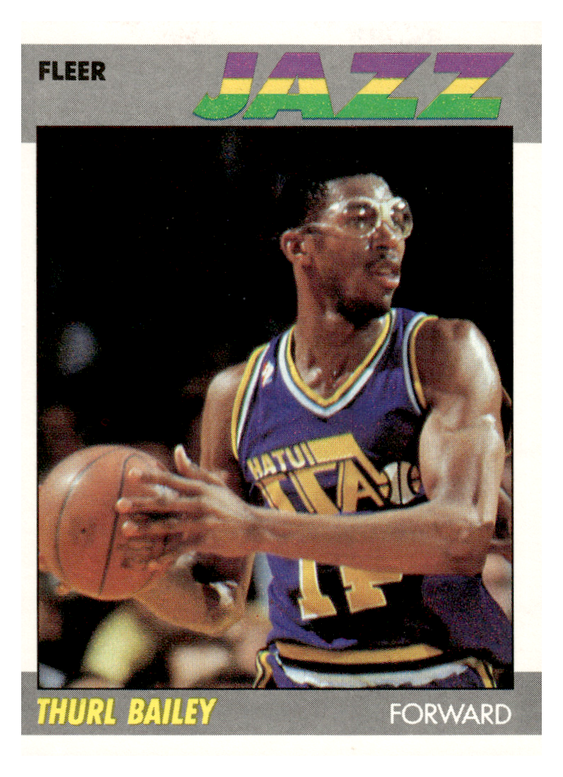1987-88 Fleer #6 Thurl Bailey JAZZ | eBay