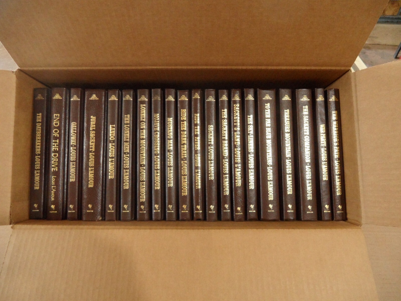 Louis L'Amour Collection Leatherette SACKETT?S Complete 20 Volume Set ...