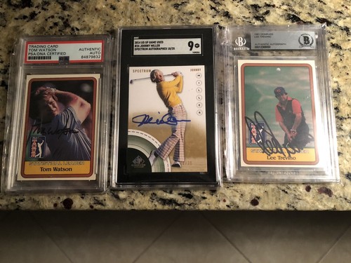 Lot Of Three Major Golf Champions Auto Cards(PSA SGC) | eBay