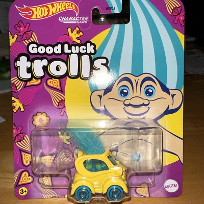 Trolls - Hot Wheels - Character Cars - Good Luck Trolls - MATTEL - NEW ...