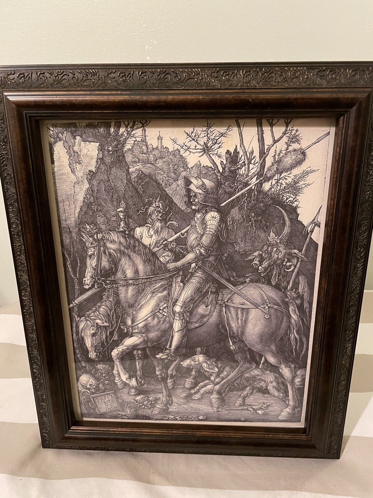 Albrecht Durer Knight, Death & Devil Framed Print 10x12 German ...