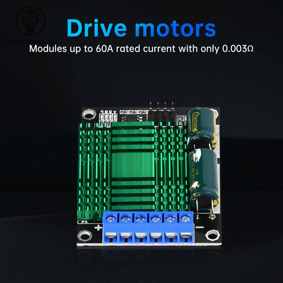 9V-30V 60A Dual PWM DC Motor Driver Module High Power H-Bridge Speed ...