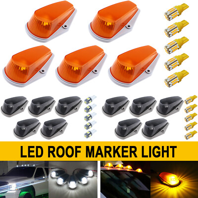 5X Cab Roof Top Marker Lights w/ T10 LED Bulbs for Ford F-150 F-250 F ...