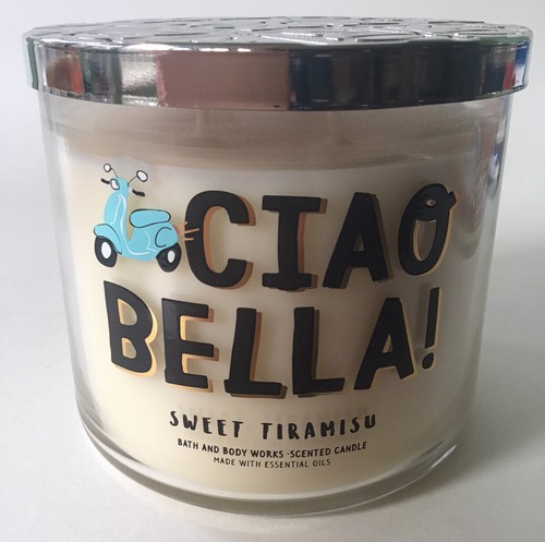 Bath & Body Works Ciao Bella Sweet Tiramisu 3 Wick Scented Candle for ...