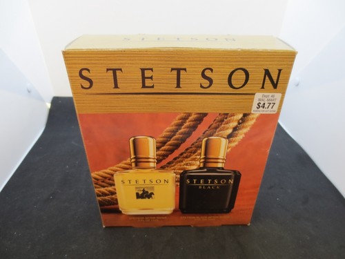 Vintage Stetson Aftershave Gift Pack - Unused Regular & Black Scents ...