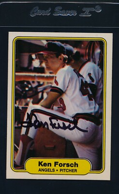 1982 Fleer #459 Ken Forsch Angels Signed Auto *27282 | eBay