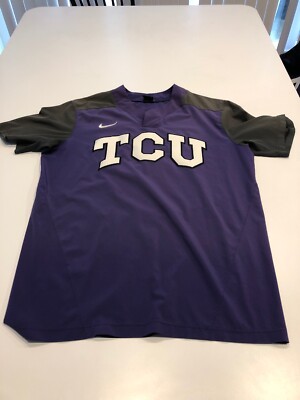 Game Worn TCU Texas Christian Horned Frogs Baseball Jersey Nike Size ...