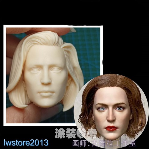 1:6 Gillian Anderson Beauty Head Sculpt For 12" Female Action Figure ...