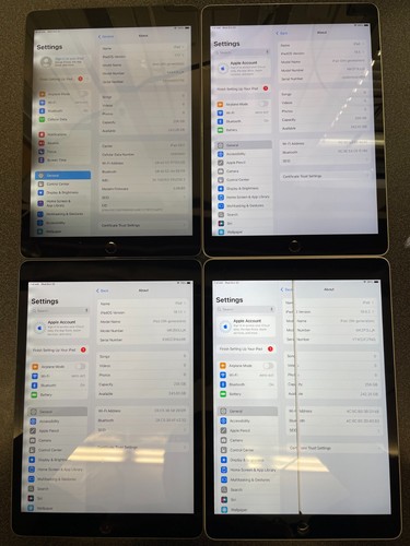 Lot of 4 x Apple iPad 9th Gen 256GB - LCD Damaged | eBay