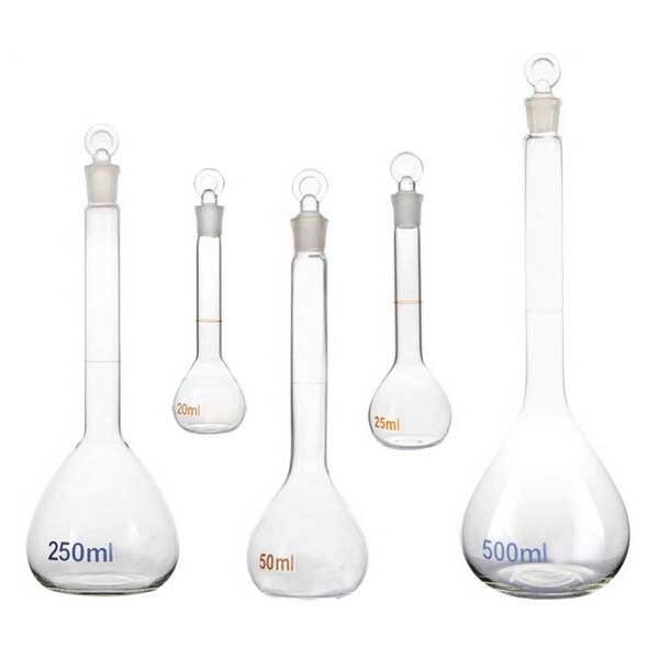5ml - 1000ml Glass Laboratory Volumetric Flask Amber Glassware with ...