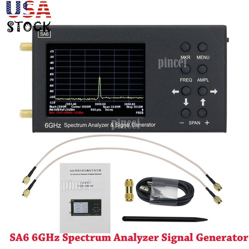 SA6 6GHz Spectrum Analyzer Signal Generator Wi-Fi 2G 4G LTE CDMA GSM ...