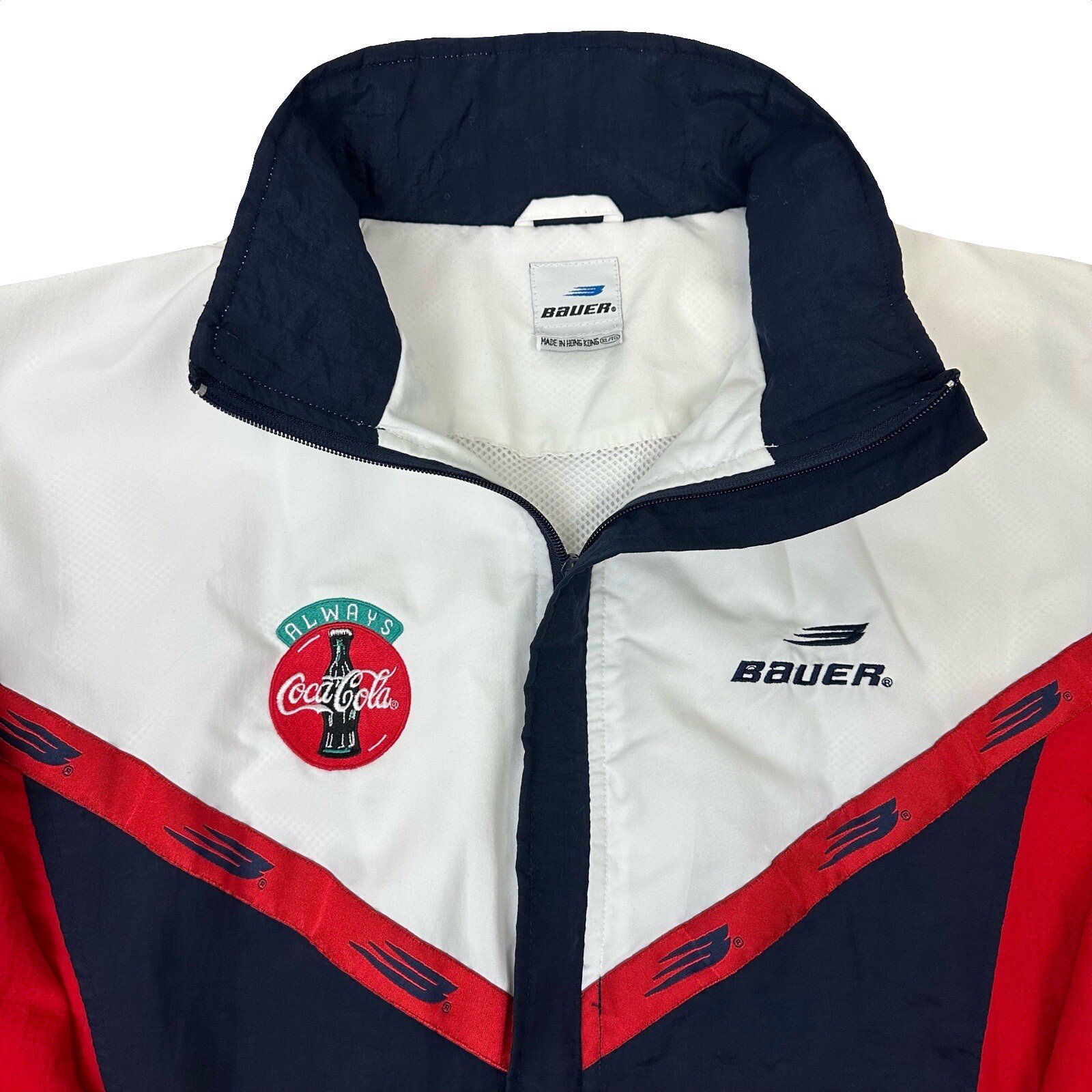 Rare Vintage Bauer Always Coca-Cola Windbreaker Track… - Gem