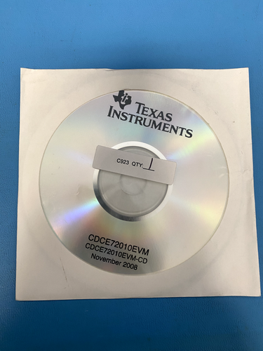 Texas Instruments CDCE72010EVM, CDCE72010EVM-CD November 2008 | eBay
