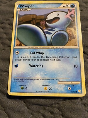 2010 Pokemon 88/123 Wooper HeartGold & SoulSilver | eBay