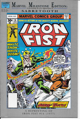 Marvel Milestone Edition Iron Fist #14 1st appearance Sabretooth Byrne ...