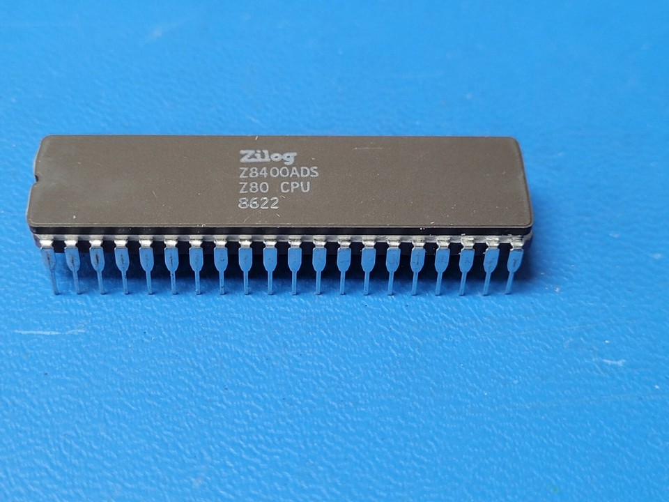 (1 PC) ZILOG Z8400ADS Z80 CPU Microprocessor, 8-Bit, 4MHz, NMOS, CDIP40 ...