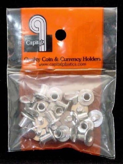 Original Genuine 48 Metal Screws For Capital Holders Coin Cases Free US ...